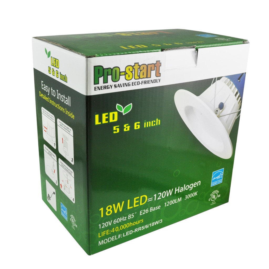 LED Can Light Retrofit, 18W, 1,200 Lumens – New Products – NormanLamps ...